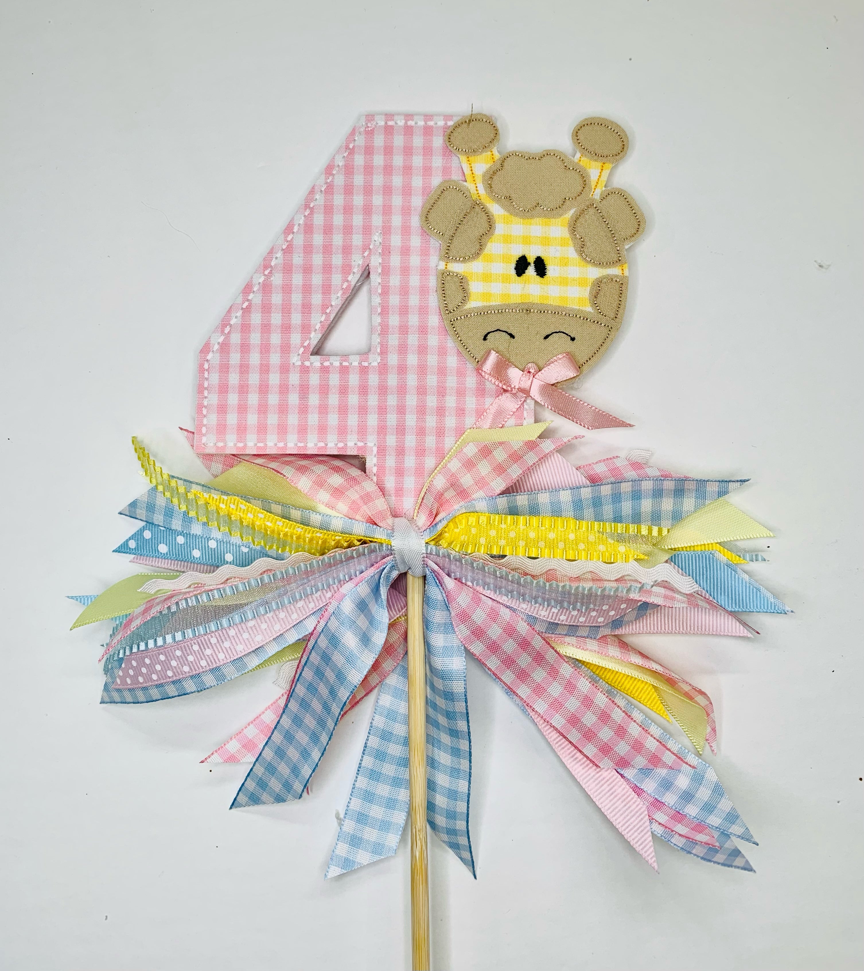 Birthday Number with Giraffe Head – Little Happies