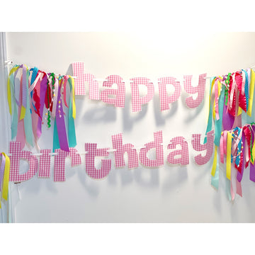 Blue Gingham Birthday Set – Little Happies